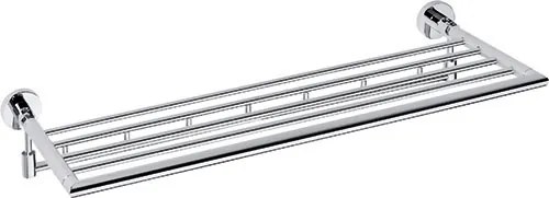 Bemeta Design OMEGA: Držák ručníků, 600 mm, výklopný, s háčky - 104205162