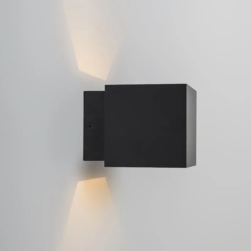 Designové nástěnné svítidlo černé / zlaté vč. LED - Caja