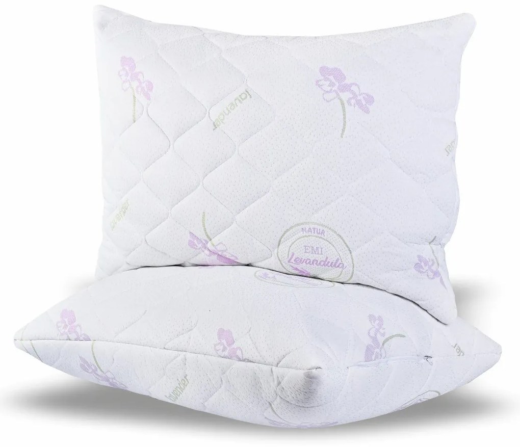 Polštář prošívaný antialergický Lavender EMI 1+1 ZDARMA: Polštář 70x50 cm