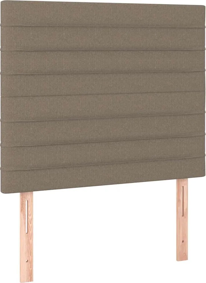 Box spring postel s matrací taupe 90x190 cm textil 3131477