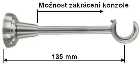 Garnýž kovová 110 cm jednořadá 25 Žezlo Nerez