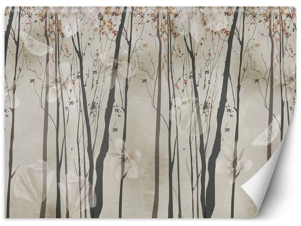 Gario Fototapeta Stromy, květiny a motýli Materiál: Vliesová, Rozměry: 200 x 140 cm