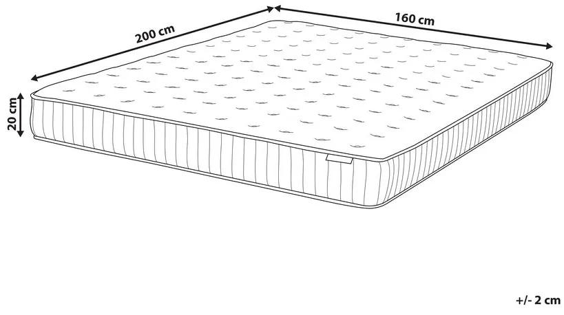 Taštičková matrace 160x200 cm DARAM (středně tvrdá). 1022784