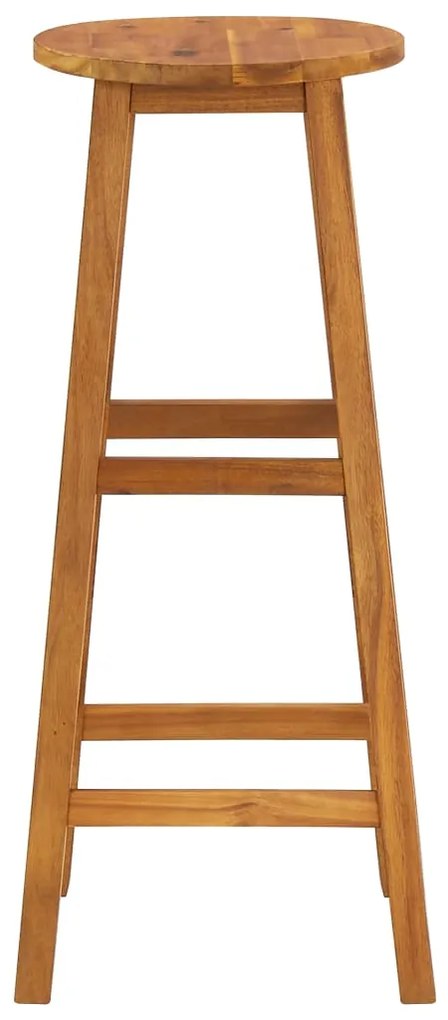 Barové stoličky Hirsch - 4 ks | masivní akáciové dřevo