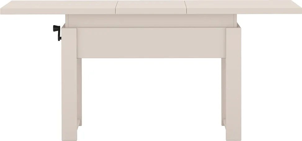 Rozkládací polohovací konferenční stolek HOGO 3v1 | 120-157x62,5-74,5x67 cm | síla horní desky 32 mm | kašmír/nohy kašmír