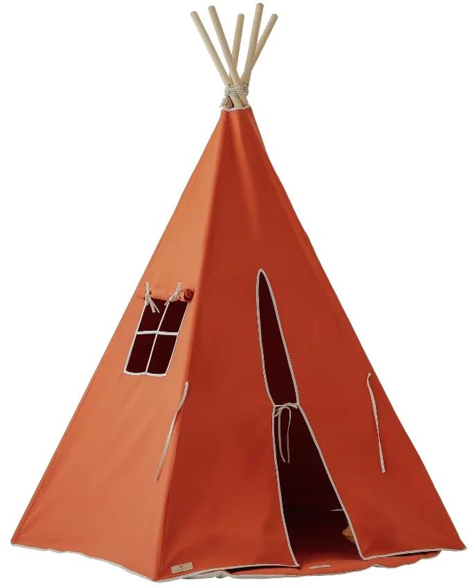 OnaDnes -20% Moi Mili Tmavě oranžový bavlněný teepee stan Navajo 170 x 130 cm