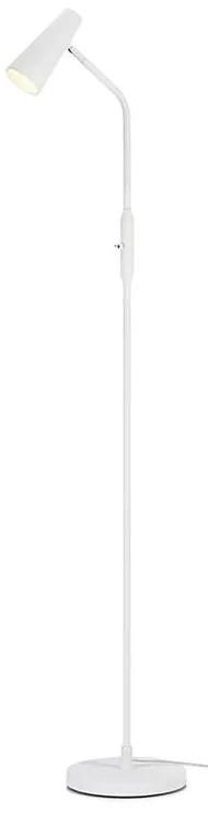 Bílá stojací lampa Markslöjd Crest, výška 145 cm