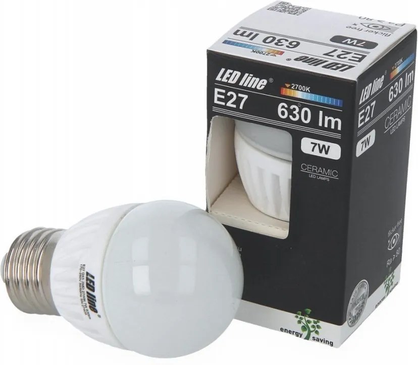 Ledom LED SMD žárovka E27 7W 630lm teplá (50W)