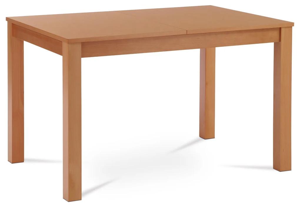 AUTRONIC Jídelní stůl rozkládací 120+30x80x75 cm, barva buk