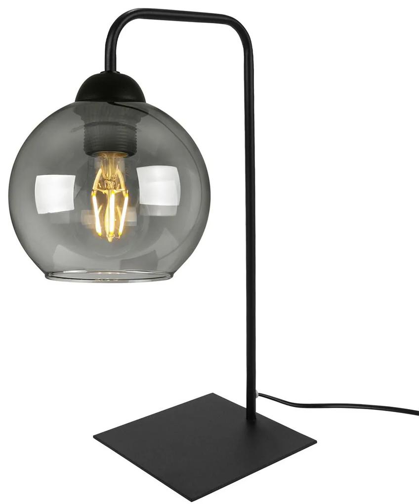 Stolní lampa HAGA, 1x skleněné stínítko (výběr ze 3 barev)