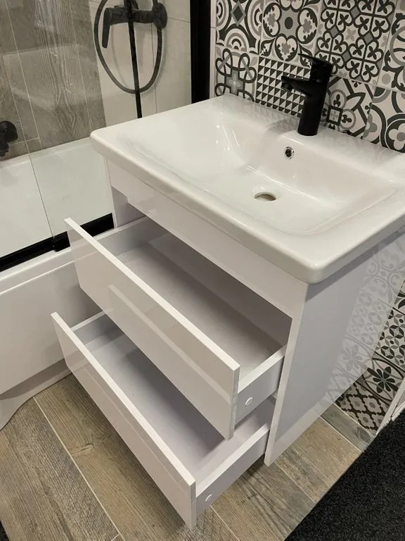 Lavedo Luton I. 55 White koupelnová skříňka s umyvadlem