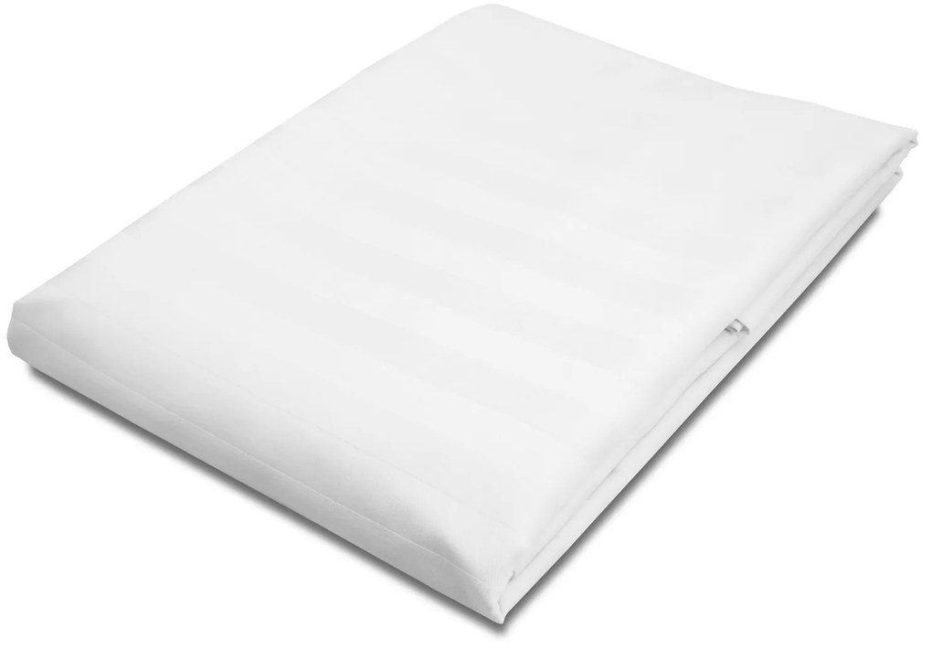 BAMBUSOVÉ PROSTĚRADLO STRIPE 160X240 CM BÍLÉ