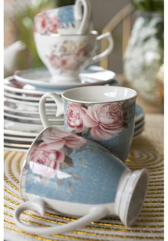 Porcelánový hrnek se zlatou linkou Peony Rosé – 300 ml
