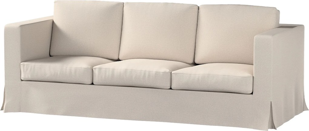 Potah na pohovku IKEA Karlanda 3-místná nerozkládací, dlouhý barva šedá látka pletený vzor
