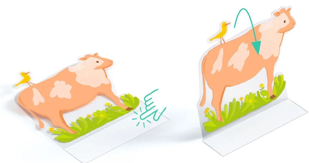Kreativní sada se zvedacími samolepkami – 3D scény - farma