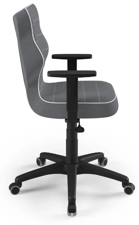 Entelo Studentská otočná židle k psacímu stolu TMAVĚ ŠEDÁ Zvolte rozměr: dítě 146 - 176,5 cm (výška stolu 71 - 82 cm)