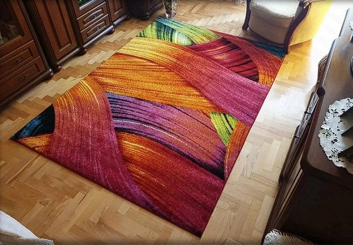 HU Vícebarevný moderní koberec Magic Ocean Rozměr: 60x100 cm