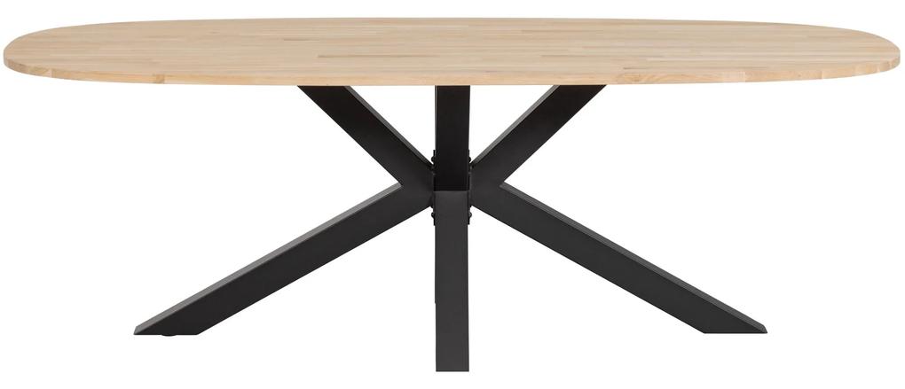 WOOOD Jídelní stůl TABLO dub ovál 220x 90 cm (křížová noha)