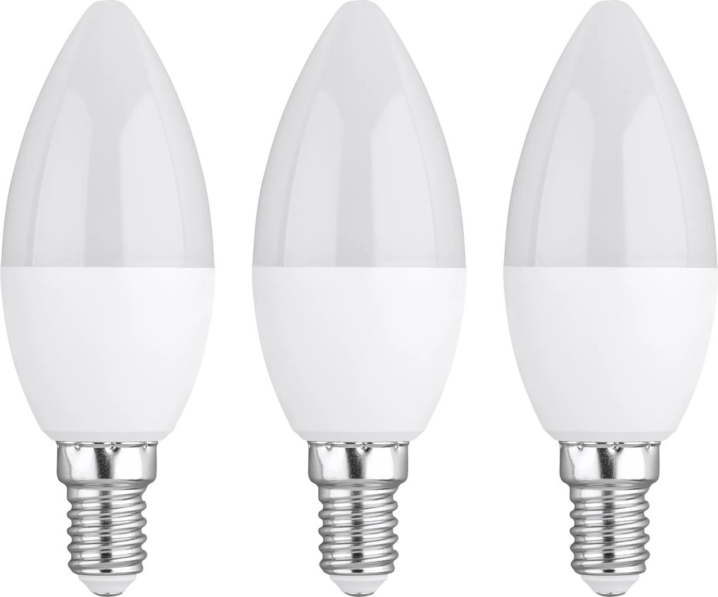 Livarno® LED žárovka, E14/E27 (4,2 W E14 svíčka, 3 kusy)