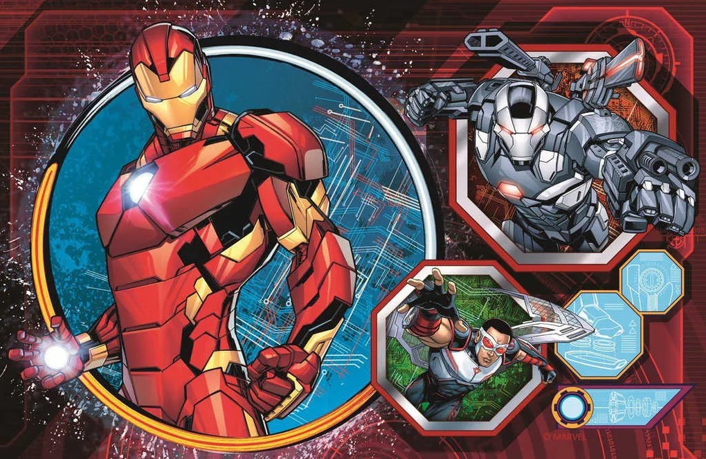 TREFL PUZZLE Avengers/Hrdinové mini 20x13cm 54 dílků 4 druhy tr54166