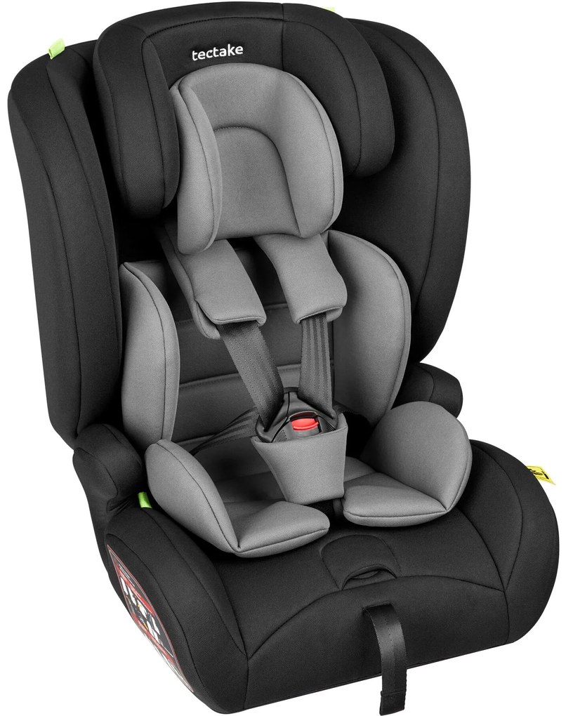 TecTake GmbH 405360 autosedačka emely, 5bodový pás, schválení i-size, s isofix - tmavě šedá-černá