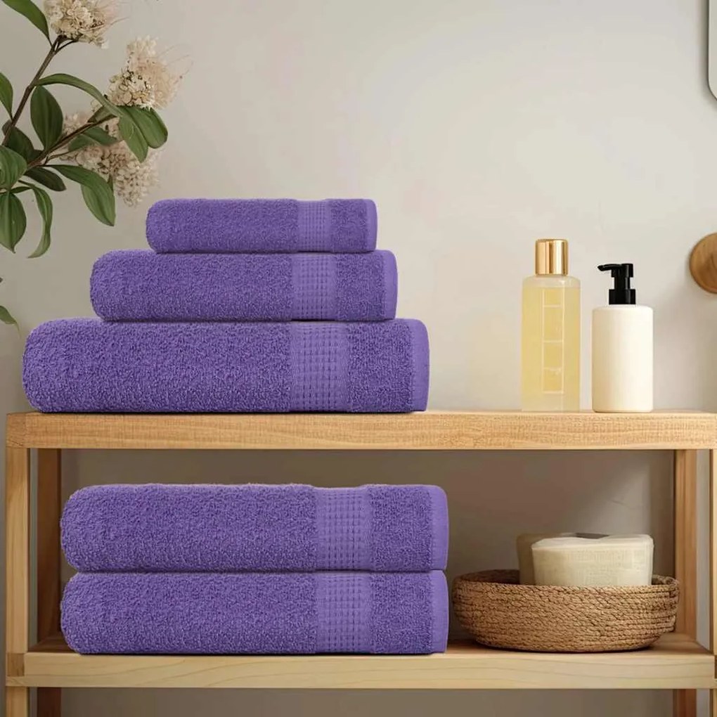Ručníky FROGN 4 ks fialové 100x150 cm 360 g/m² 136885