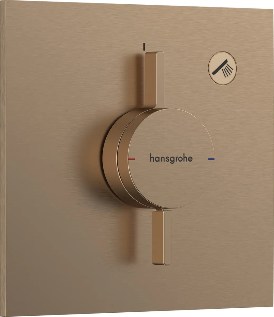 Hansgrohe DuoTurn E, baterie pod omítku pro 1 spotřebič, kartáčovaný bronz, HAN-75617140