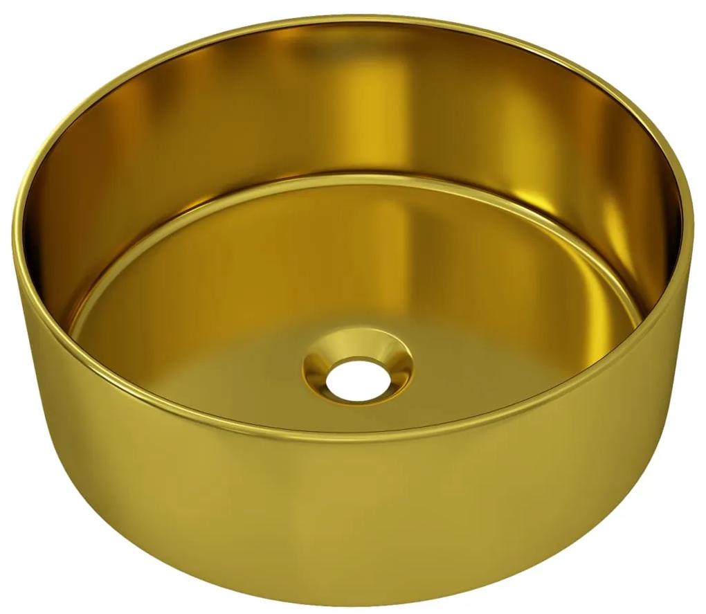 Umyvadlo - keramika - zlaté | 40x15 cm