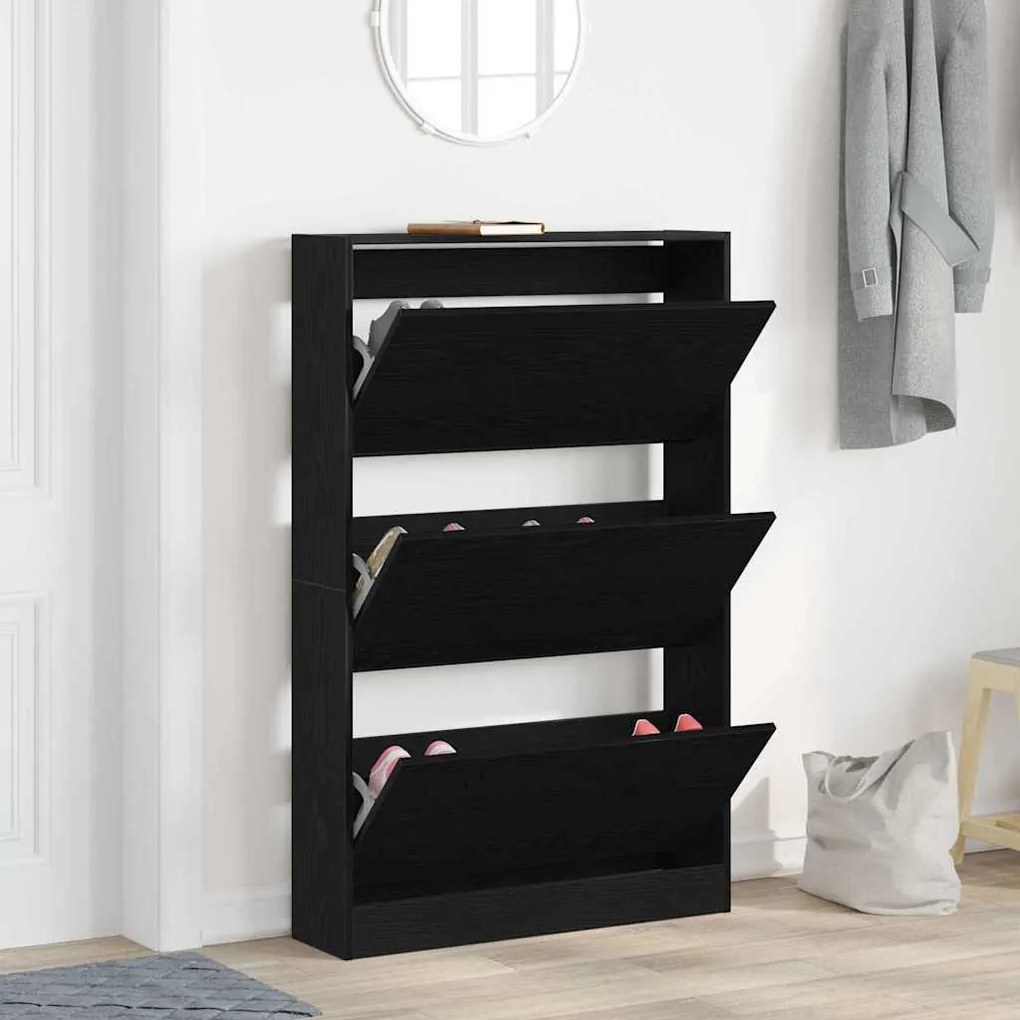 vidaXL Botník 80 x 21 x 125,5 cm kompozitní dřevo [869104] Barva: dub sonoma