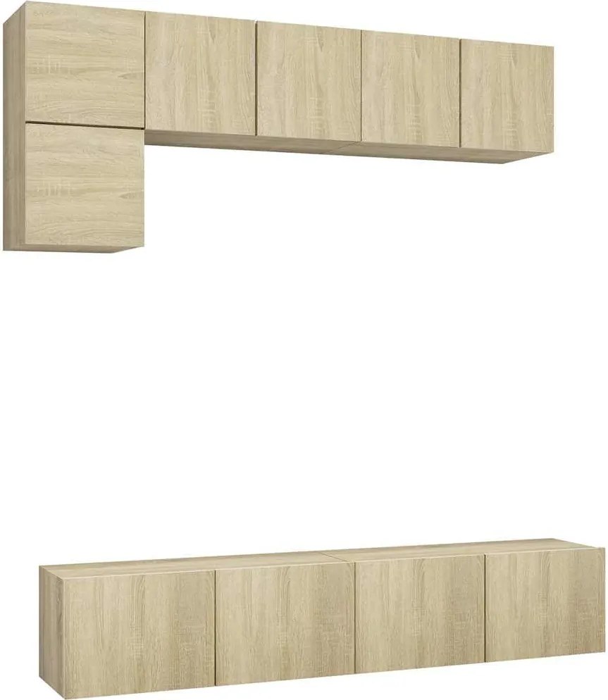 5dílný set TV skříněk dub sonoma kompozitní dřevo 3079008