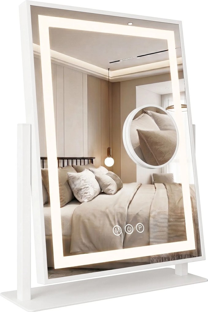 Rea Rea, Zrcadlo LED LUMI White 30x40cm, HOM-01800