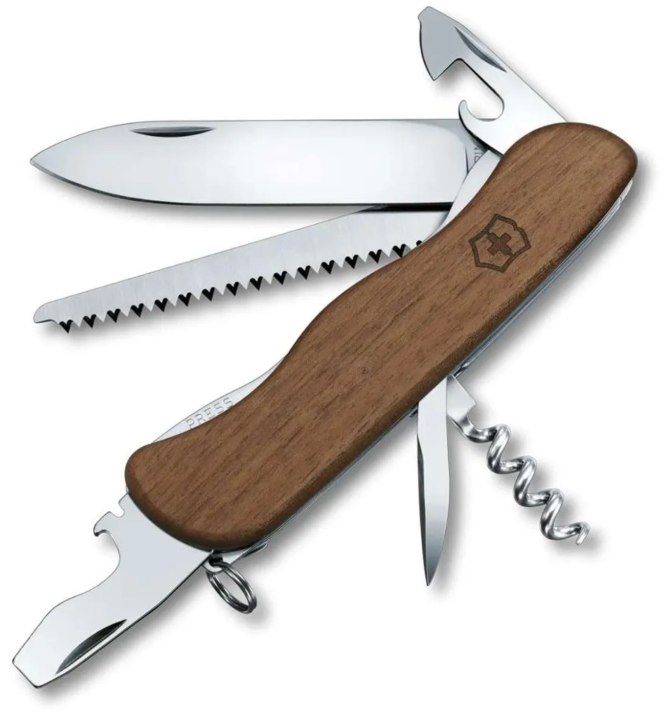 VICTORINOX - Velký kapesní nůž Forester Wood, 10 funkcí, dřevo 0.8361.63