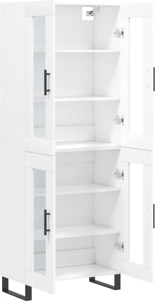 Skříň highboard bílá 69,5 x 34 x 180 cm kompozitní dřevo 3198297