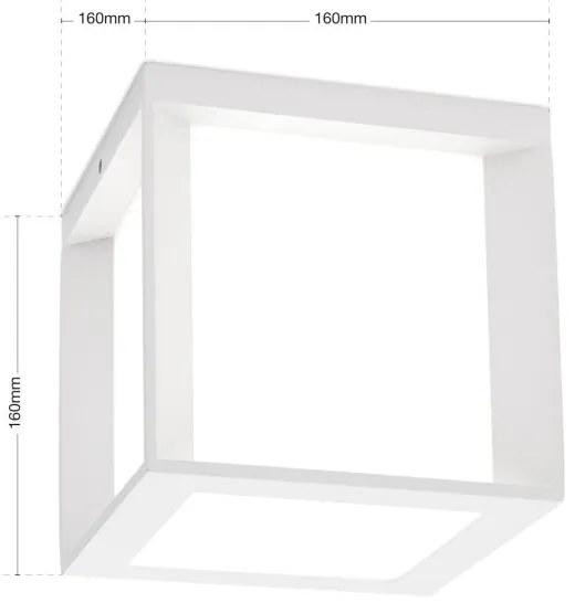 Orion AL_11-1208_weiß Hliníkové venkovní svítidlo HENRY bílé IP44
