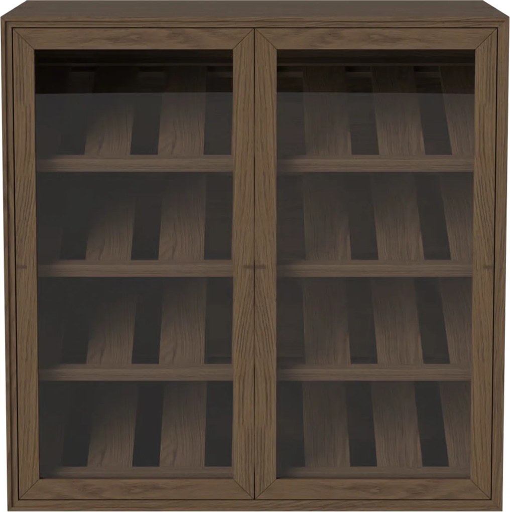 Bolia designové stojany na víno Vega Wine Cabinet Glass Doors (70 x 70 cm)