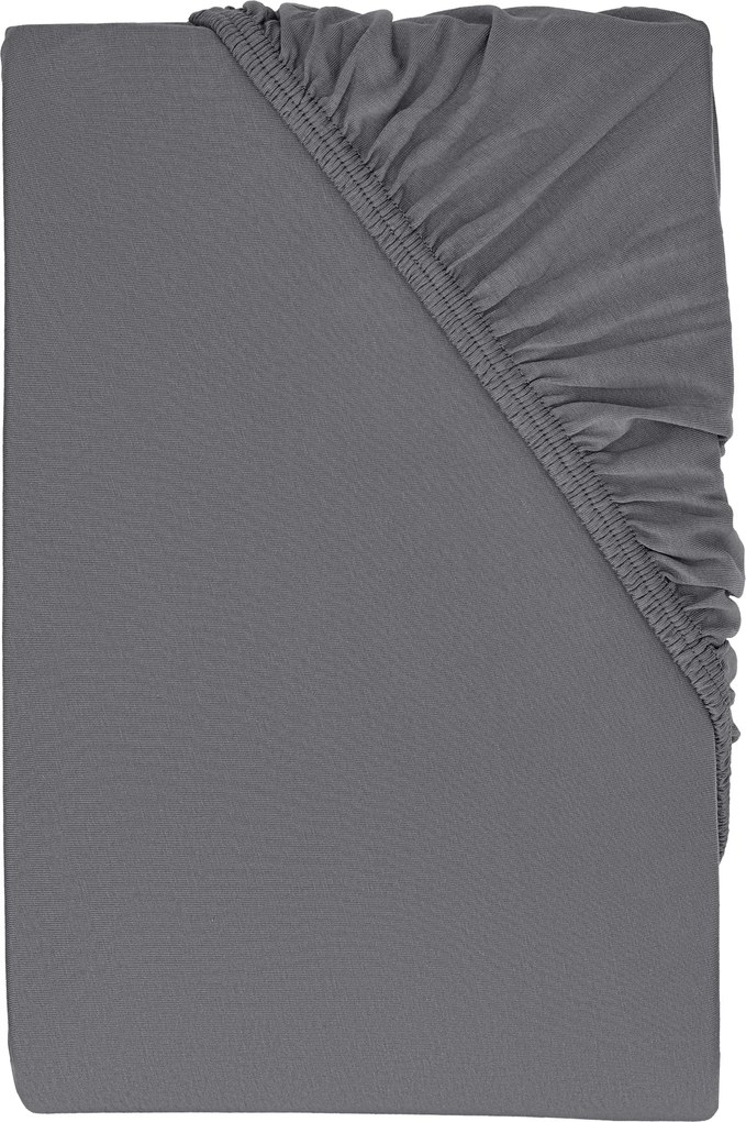 Livarno® Žerzejové napínací prostěradlo, 90–100 x 200 cm (šedá)