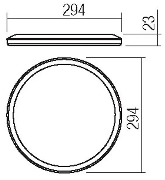 Smarter 05-934 stropní LED svítidlo Memo, matně bílé, 24W, 3000K/4000K/6500K, ø29,4cm, IP54