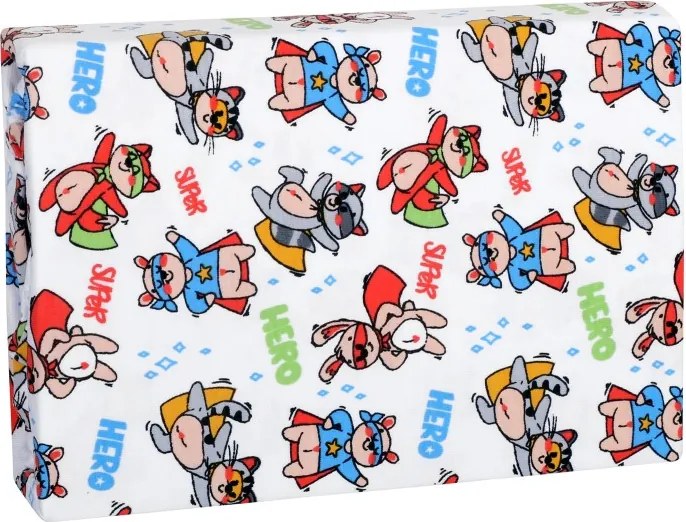 Bellatex Prostěradlo Jersey LUX Bílá,Červená,Modrá 60x120 cm