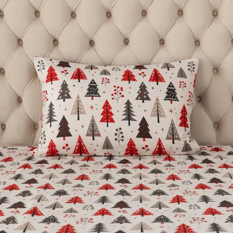 Povlak na polštář z mikrovlákna MERRY TREE 70x90 cm, barevný
