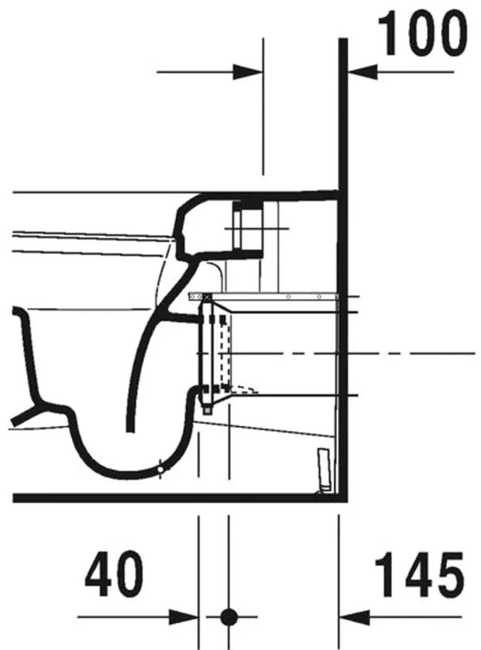 Duravit ME by Starck - stojící WC 37x60 cm s HygieneGlaze, 2169092000