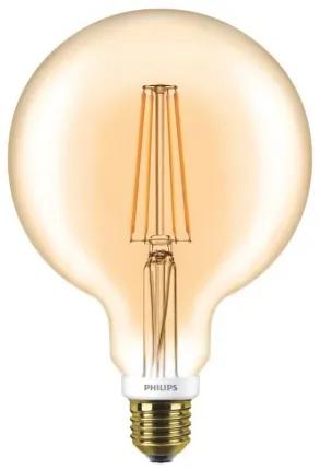 LED Filament E27, 6W Globe stmívatelná Philips D 7-50W G120 GOLD 8718696575772