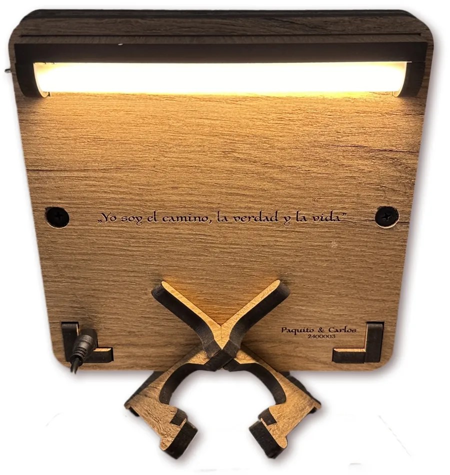 Li-Go "Ježíš s trnovou korunou" lampa 19x19cm provedení povrchu: dub světlý