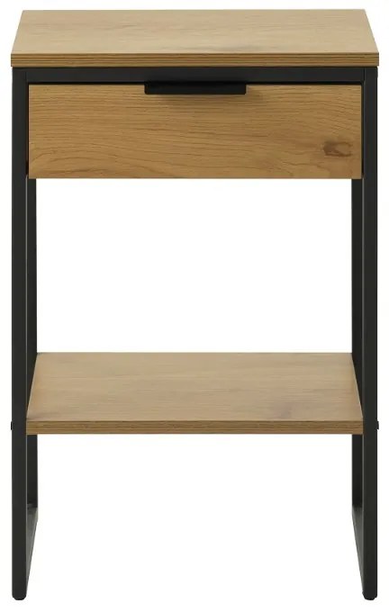 Designový odkládací stolek Valenzuela 40 cm vzor dub