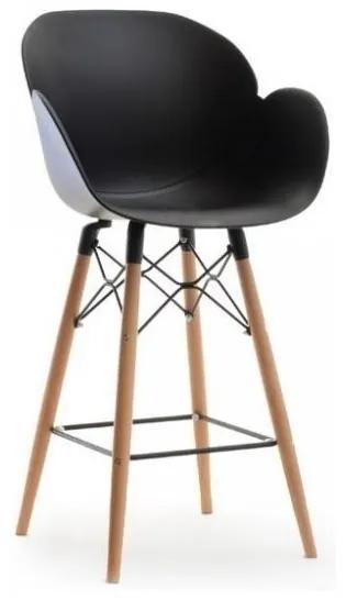design4life Barová židle MELANO Černá