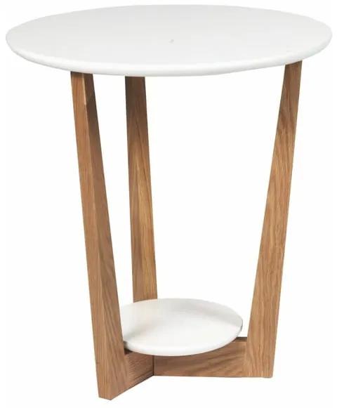 Konferenční stolek s podnožím z dubového dřeva Folke Arild, ⌀ 50 cm