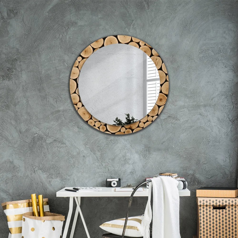 Kulaté dekorativní zrcadlo Protokoly fi 80 cm
