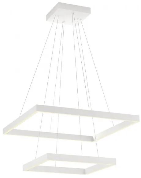 Redo Závěsné LED svítidlo Febe - 2 čtverce, ø60cm/ø40cm Barva: Bílá, Chromatičnost: 3000K
