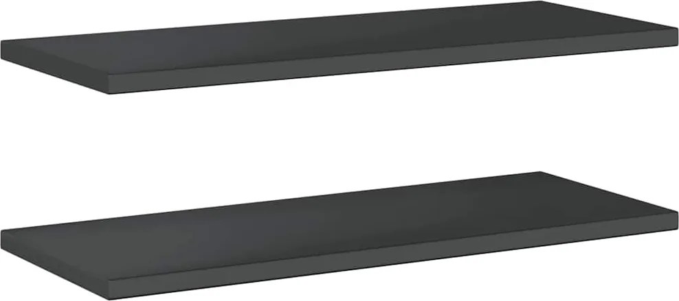 Nástěnné police 2 ks 100 x 40 cm stříbrné nerezová ocel 30287