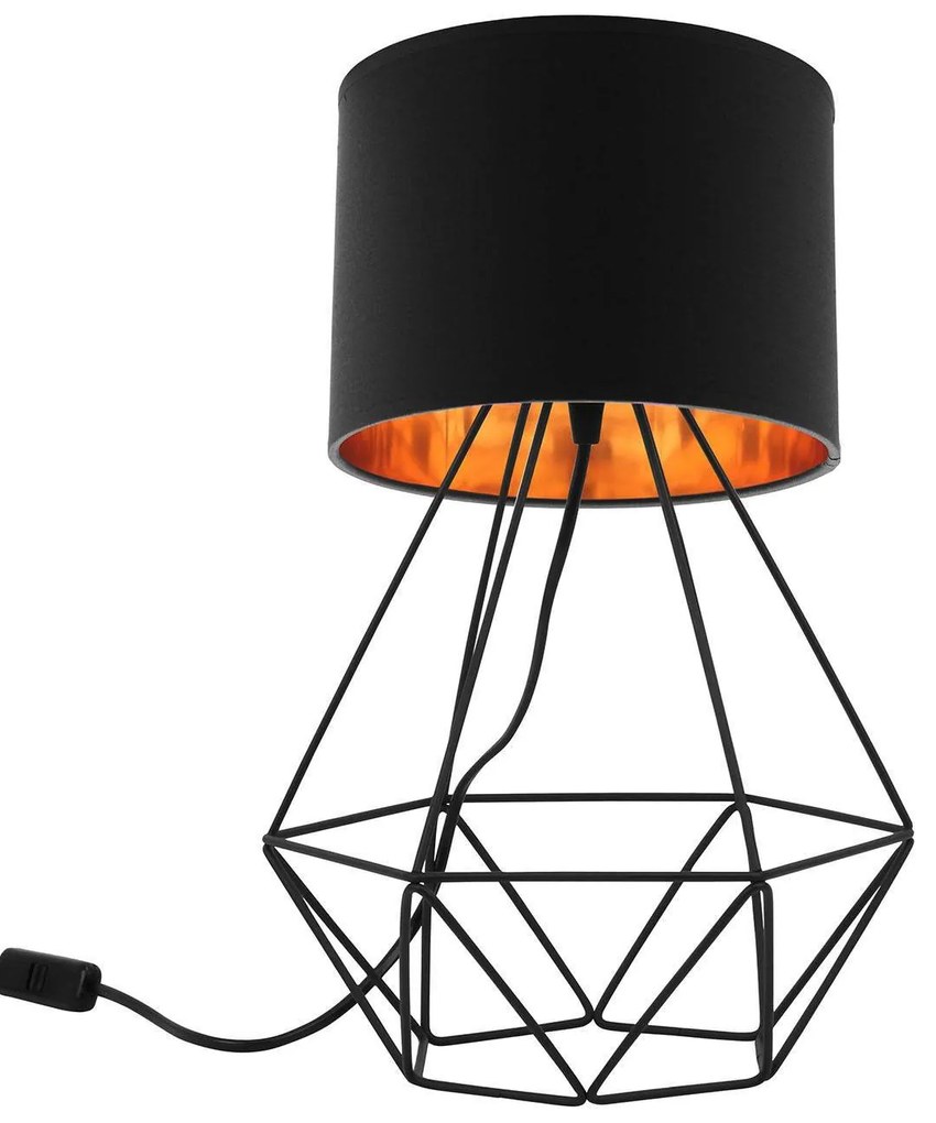 Stolní lampa SHADE, 1x textilní stínítko (výběr ze 4 barev), (výběr ze 3 barev konstrukce), G