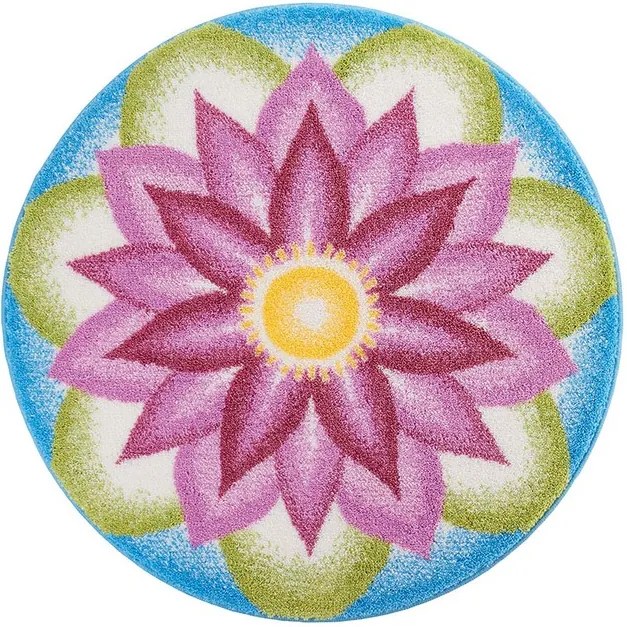 GRUND POROZUMĚNÍ Mandala kruhová fialová průměr 100 cm